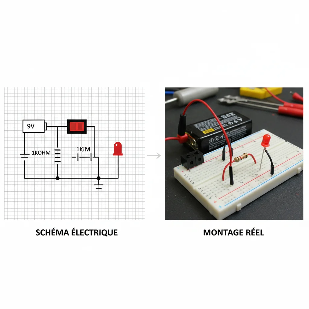 Du Schéma Électrique au Montage Réel - Exercice corrigé